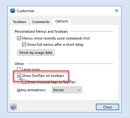 How to show the ToolTips on Toolbars | Medisoft on the Cloud