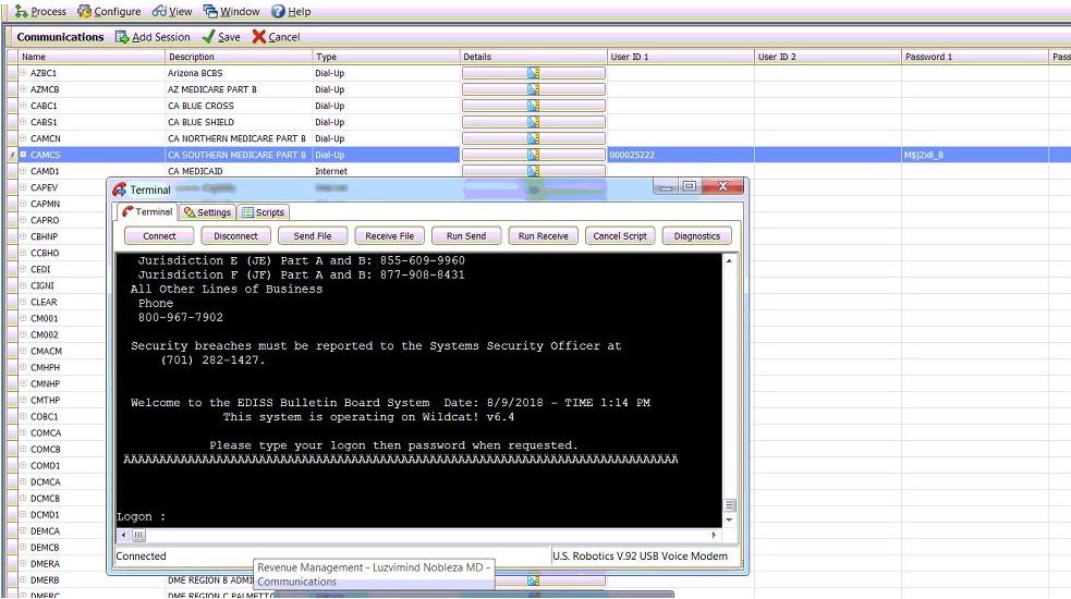 Medicare Password Change (terminal) | Medisoft on the Cloud